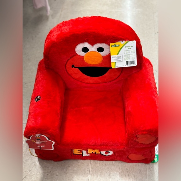 Sesame Street | Other | Sesame Street Elmo Plush Chair In Vibrant Red ...